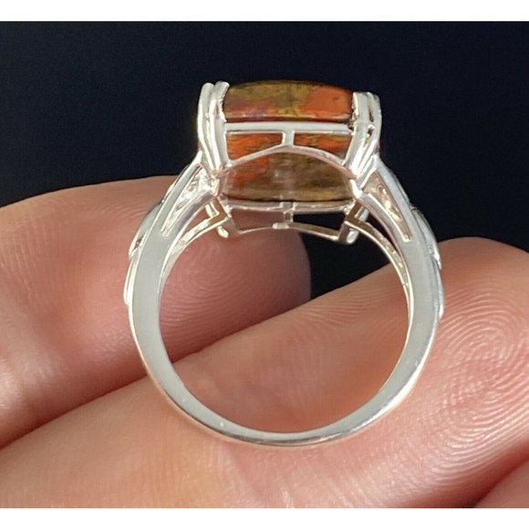 D'Joy | Jewelry | Designer Djoy 925 Multicolor Jasper Ring Size 7 ...